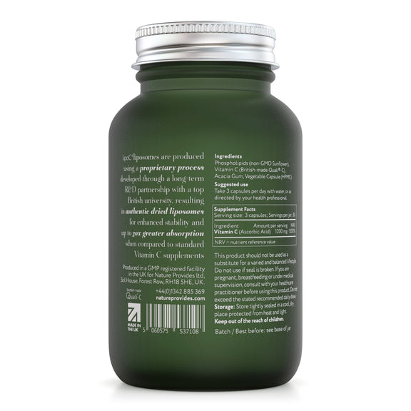 Liposomal Vitamin C | lipoC® 1200mg, 90 Capsules