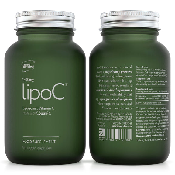 Liposomal Vitamin C | lipoC® 1200mg, 90 Capsules